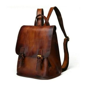 Bags | Retro Genuine Leather Backpack Unisex | Poshmark
